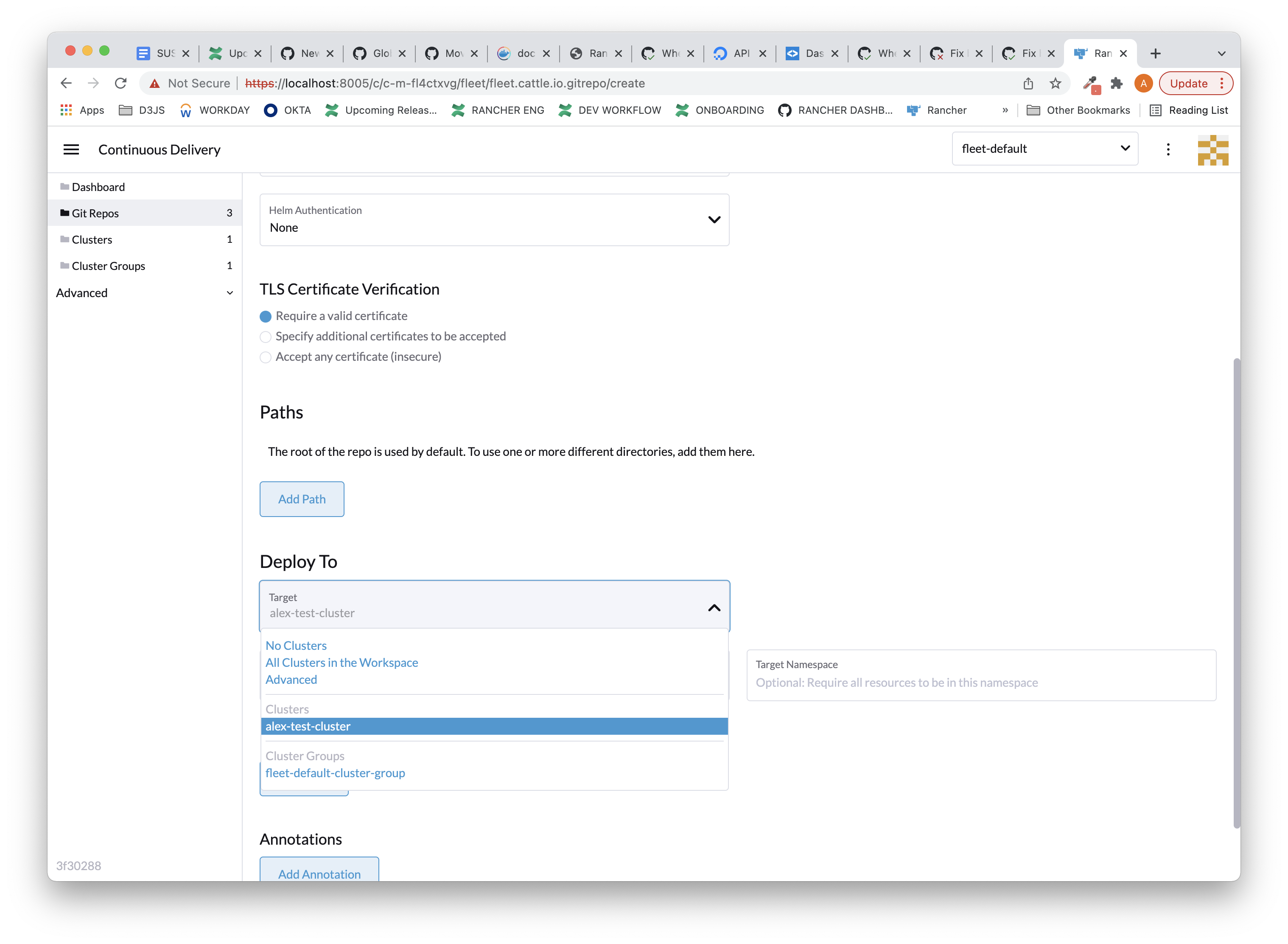 Fleet: Add Banner to Create Git Repo on local workspace · Issue #5216 · rancher/dashboard · GitHub