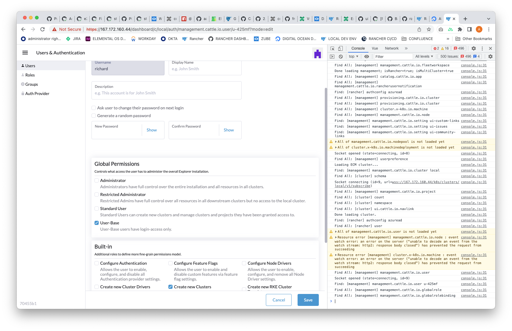 Base User is not able to list clusters in Cluster Management page · Issue #8393 · rancher ...