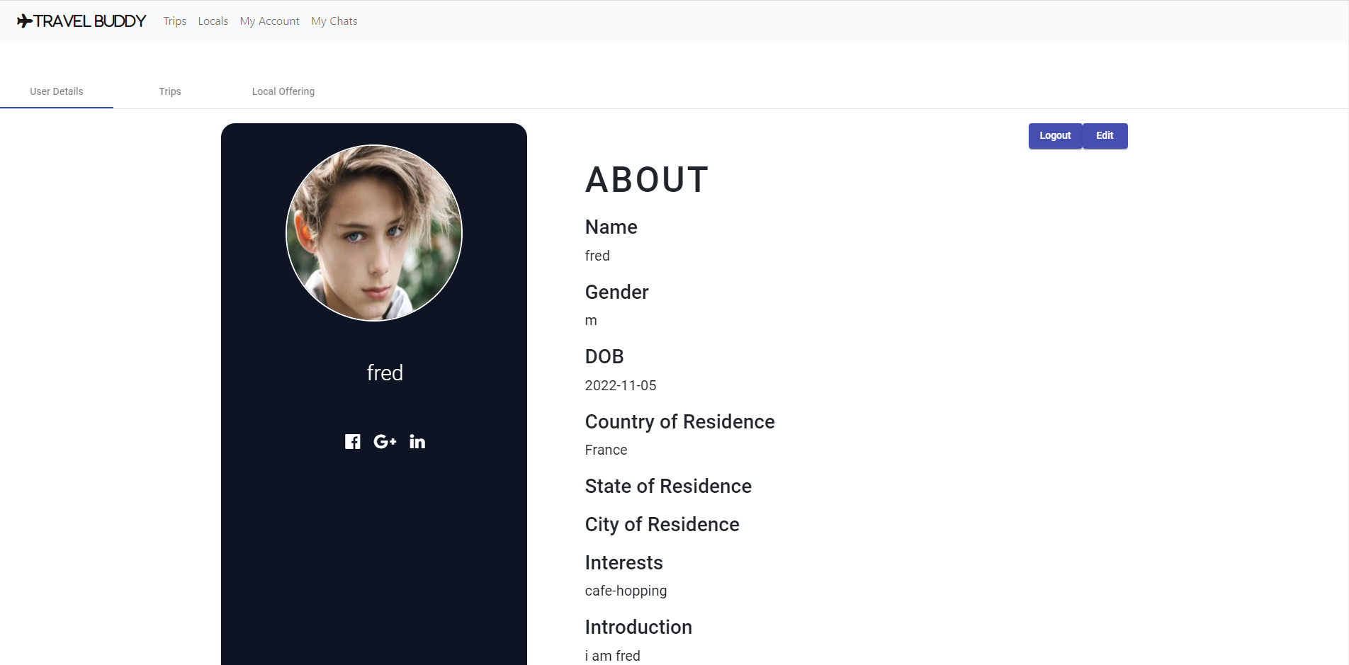 GitHub - angieyumin1997/travelbuddy: Travel buddy matches you with ...
