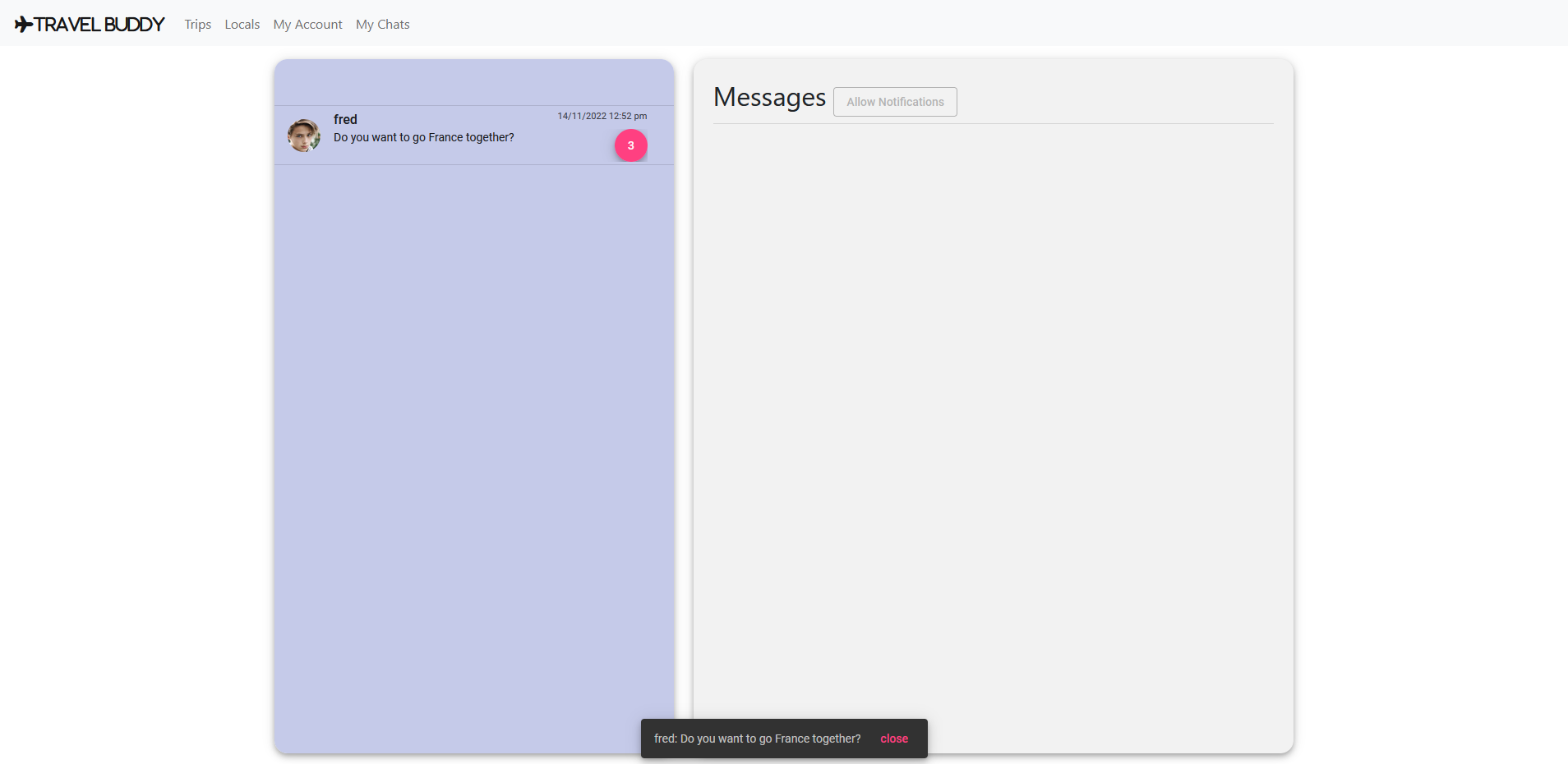 GitHub - angieyumin1997/travelbuddy: Travel buddy matches you with ...