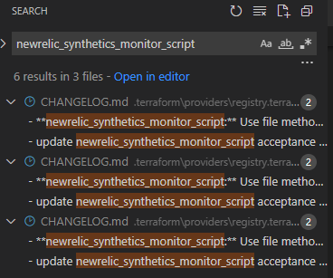 No resource schema found for `newrelic_synthetics_monitor_script` · Issue #1987 · newrelic ...