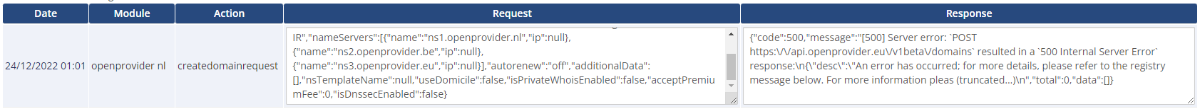 WHMCS error getting truncated · Issue #257 · openprovider/Openprovider-WHMCS-domains · GitHub