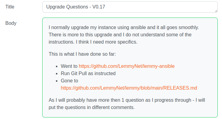 Unable to edit post · Issue #908 · LemmyNet/lemmy-ui · GitHub