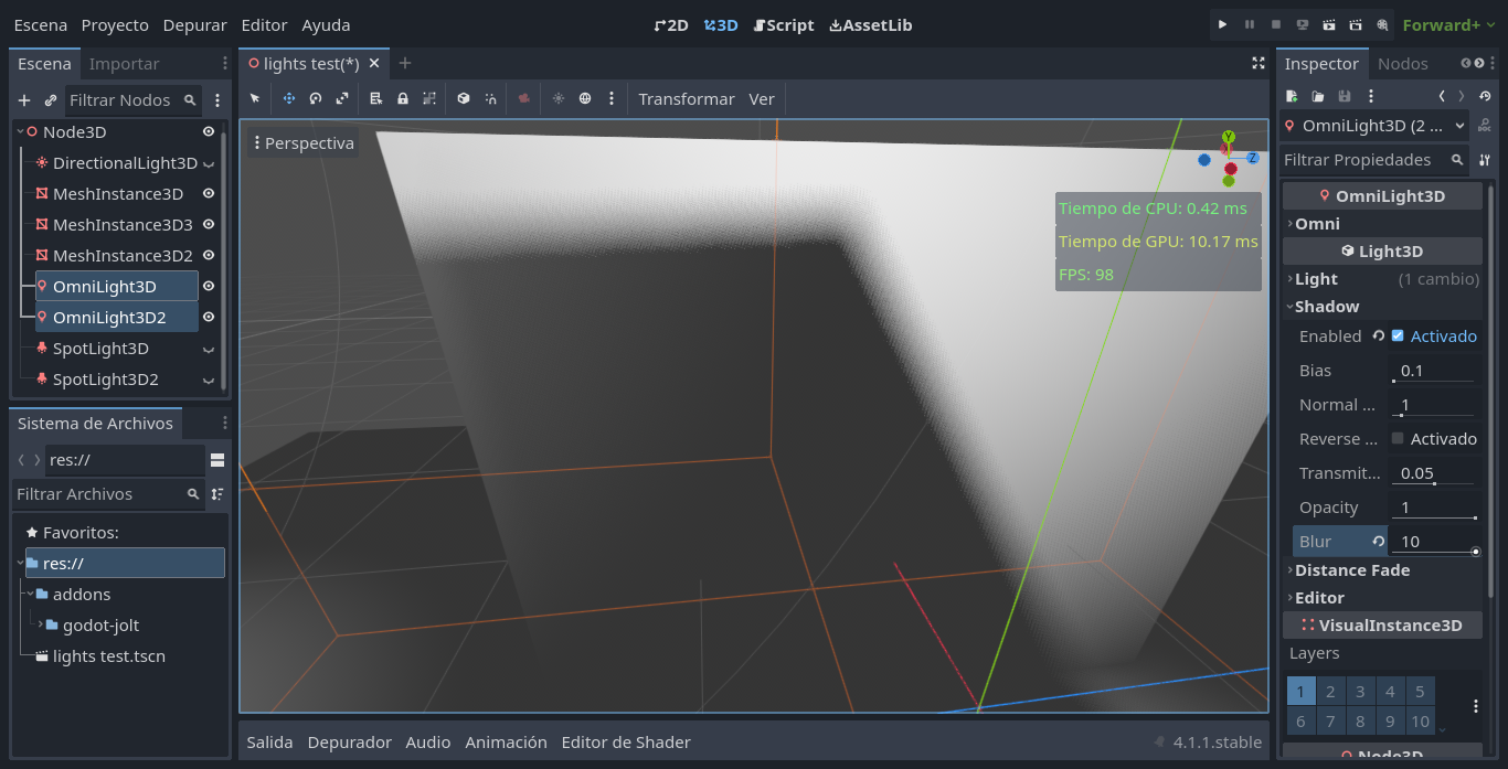 Omni light shadow softness exhibits more aliasing than spot light soft shadows · Issue #79347 ...