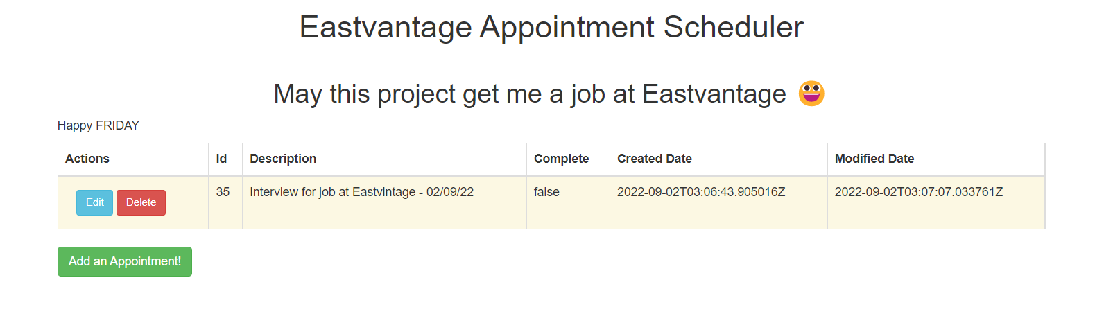 GitHub - abhisekh2022/AppointmentSchedulerApp: Note your Appointments