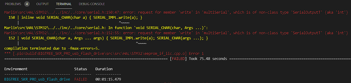 USB not working with Marlin · Issue #189 · bigtreetech/BIGTREETECH-SKR-PRO-V1.1 · GitHub