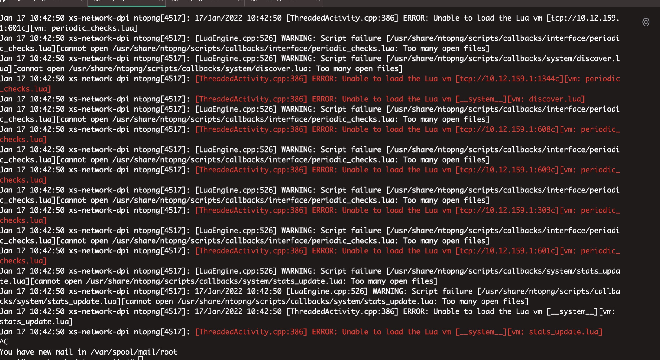 在使用lua vm时，ntop会报出问题 · Issue #6211 · ntop/ntopng · GitHub