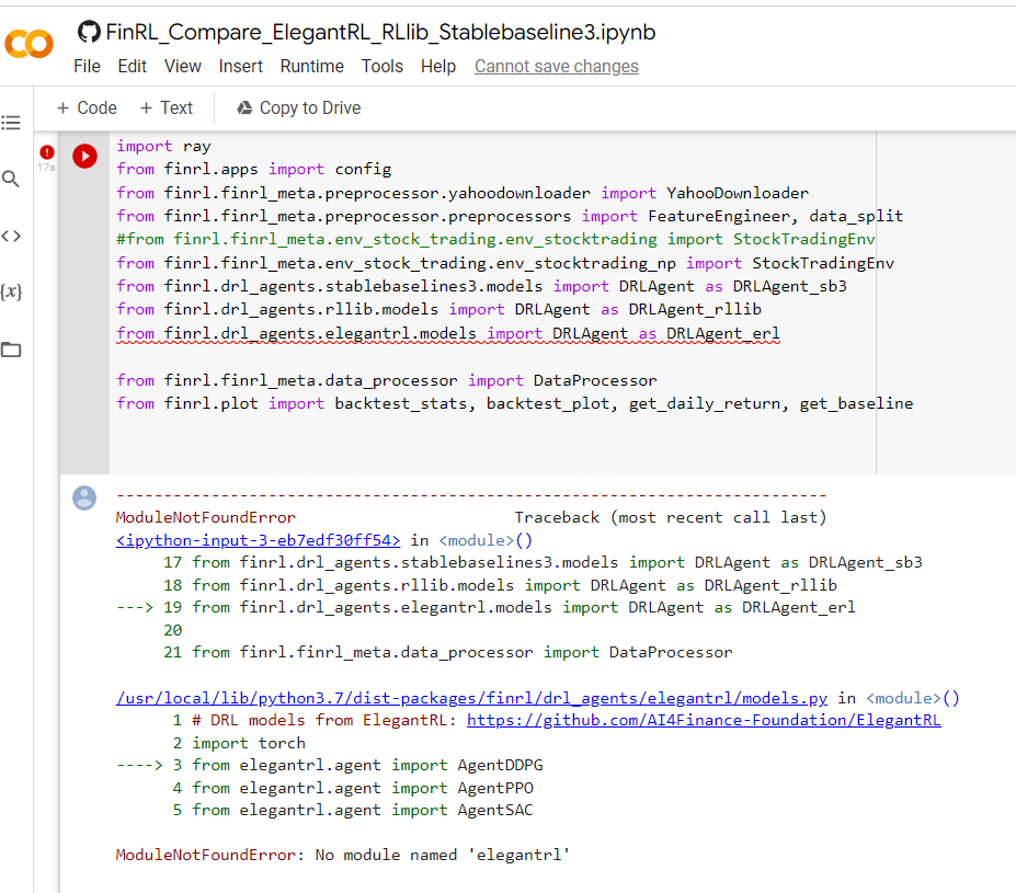 No module named 'elegantrl' !!! · Issue #119 · AI4Finance-Foundation ...