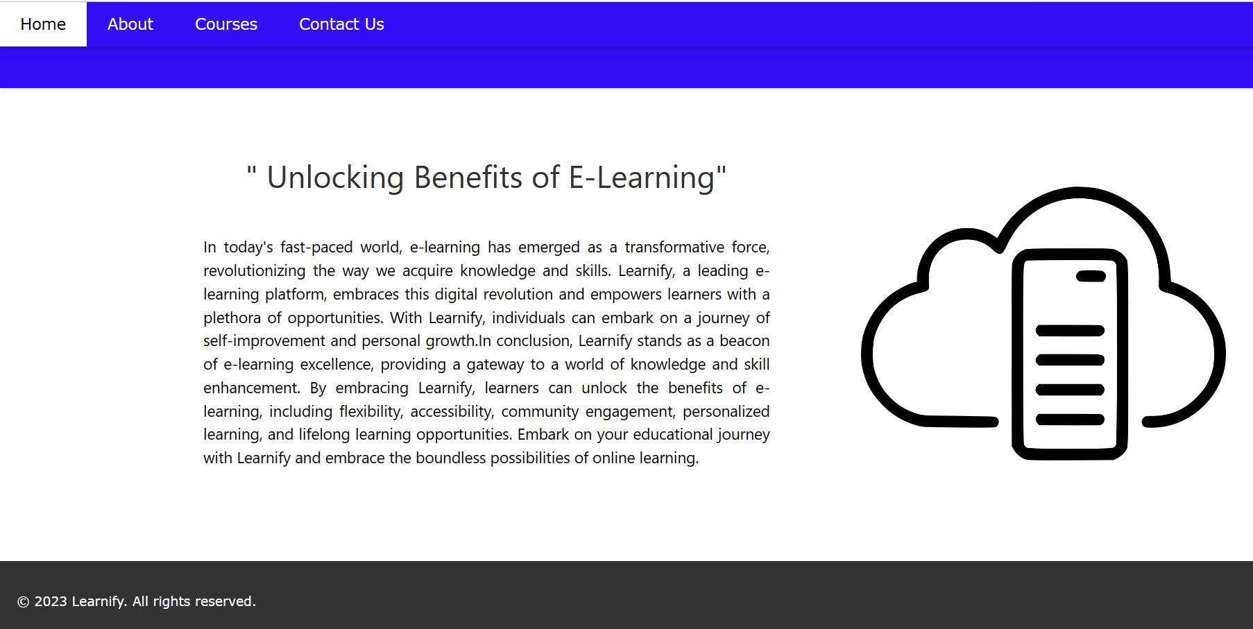 GitHub - mehboobkhan786/Educational-Landing-Page-2023: Learnify: Explore, Learn, Grow Unlock ...