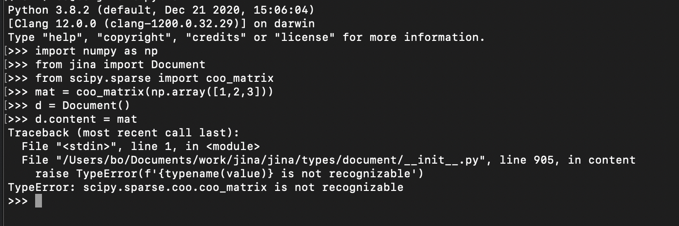 can not set sparse matrix as content of the document · Issue #2652 ... can not set sparse matrix as content of the document · Issue #2652 ...