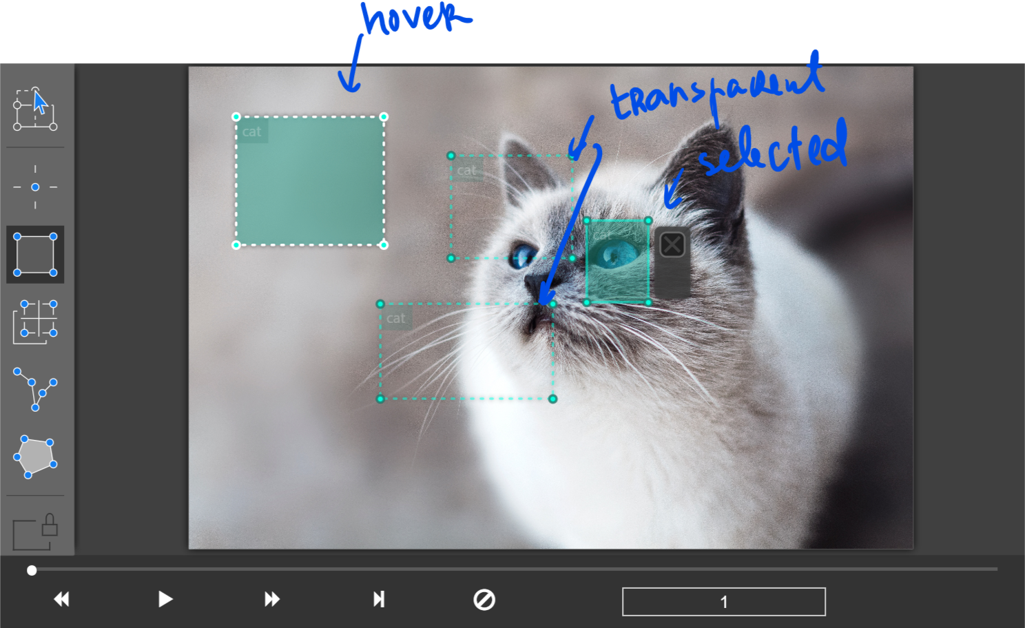 Feature: Add options to control region/label background toggling on/off ...