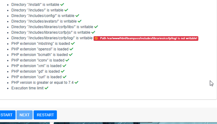 CSRFP/LOG repository not create with installation · Issue #3267 ...