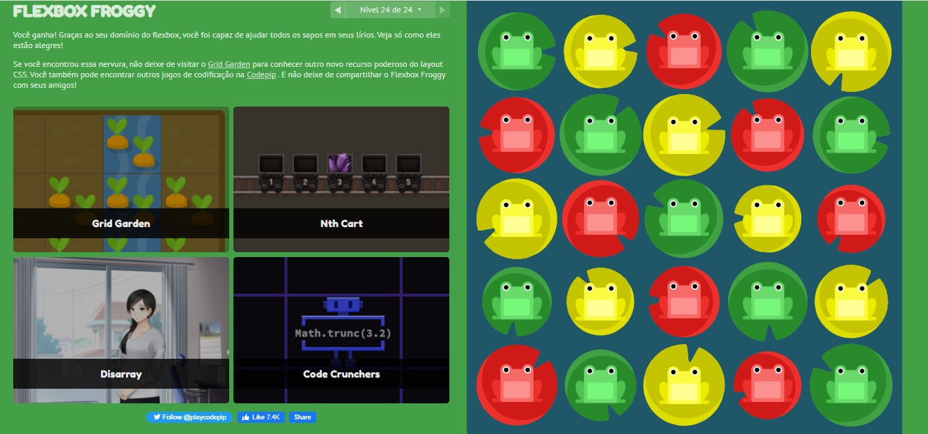 Github Marquinhoslucindo Flexbox Froggy