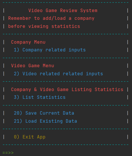 GitHub - 20098362/videogame-review-system: SETU 2023 Assignment 3 for Software Development Tooling