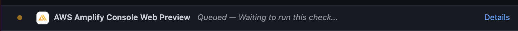 Pull-Request Previews Check does not return result. Stuck in Queue · Issue #367 · aws-amplify ...