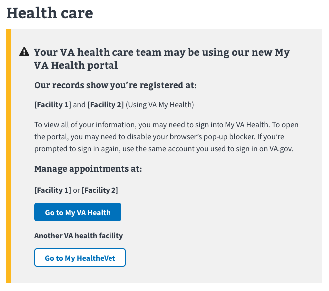 [Design, FE] My VA - Health Care update: Add new Walla Walla health ...