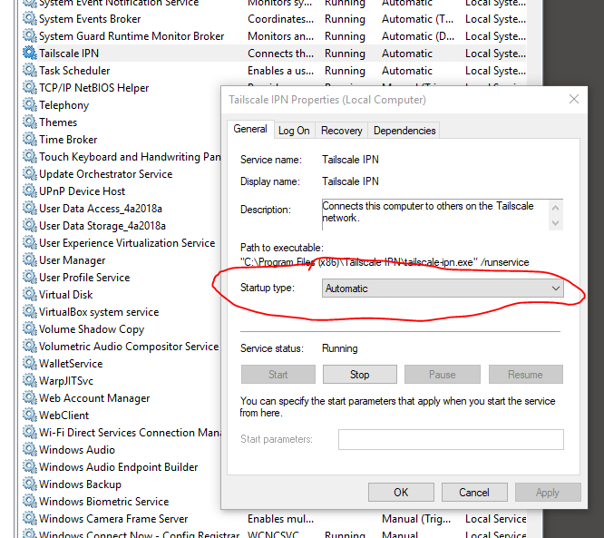 tailscale windows service does not start after reboot · Issue #793 · tailscale/tailscale · GitHub