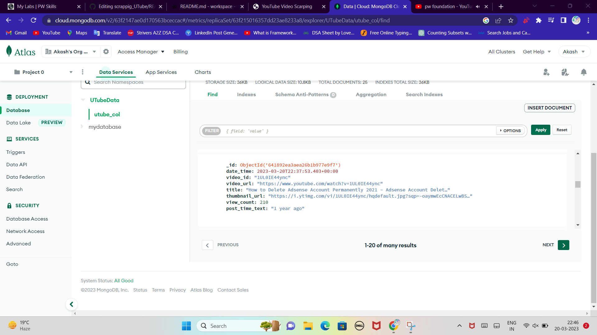GitHub - Akash252002/scrappig_UTube