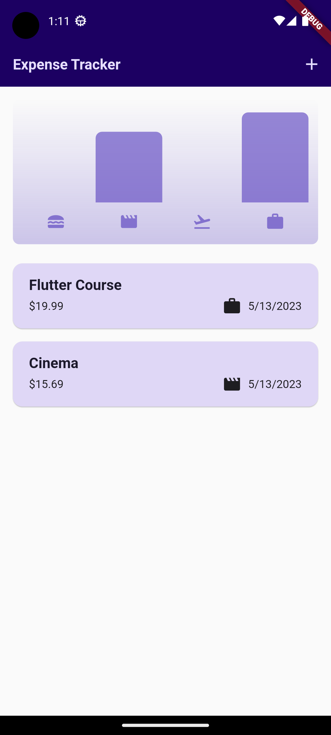 GitHub - Subha-5/Flutter-Expense-Tracker: A flutter project to help user maintain their expenses ...