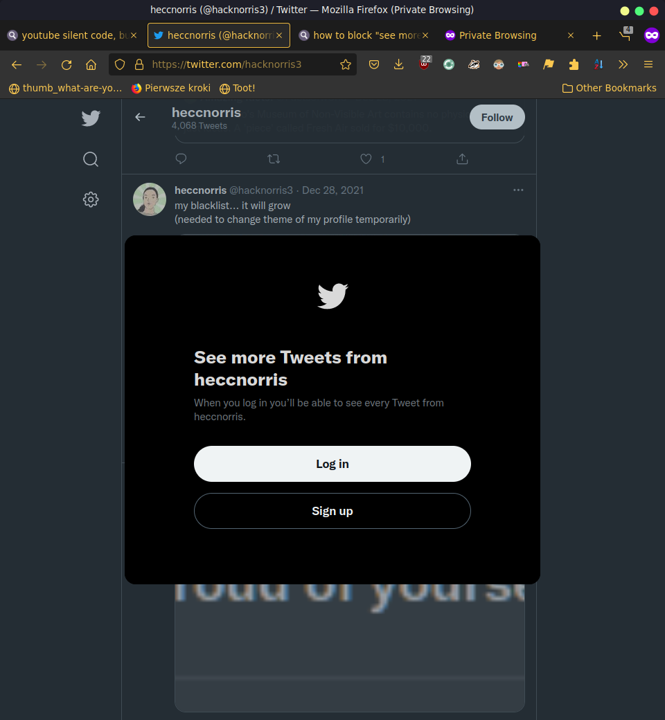 [feature] [new] new twitter popup blocking viewing posts to block ...