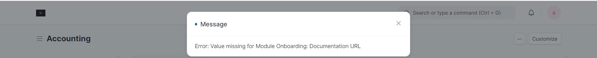 Error: Value missing for Module Onboarding: Documentation URL · Issue #32094 · frappe/erpnext ...