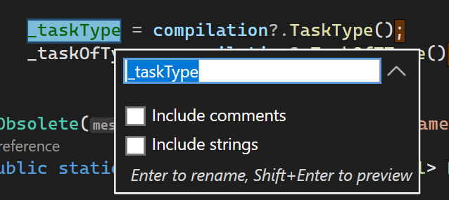 New Rename UI it too bright in dark theme :) · Issue #63643 · dotnet/roslyn · GitHub