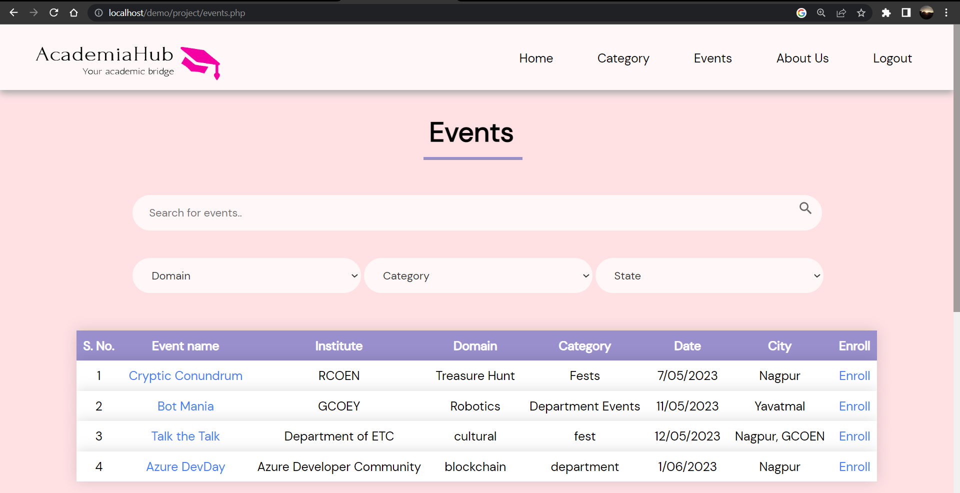 GitHub - nbathe/academia-hub