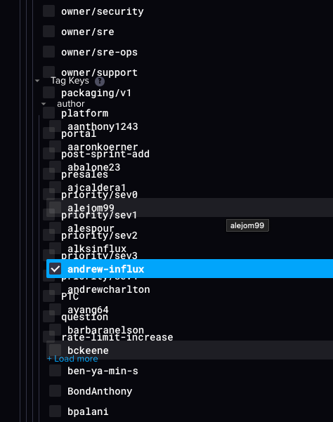 Overlapping tag list when large number of tags · Issue #6600 · influxdata/ui · GitHub