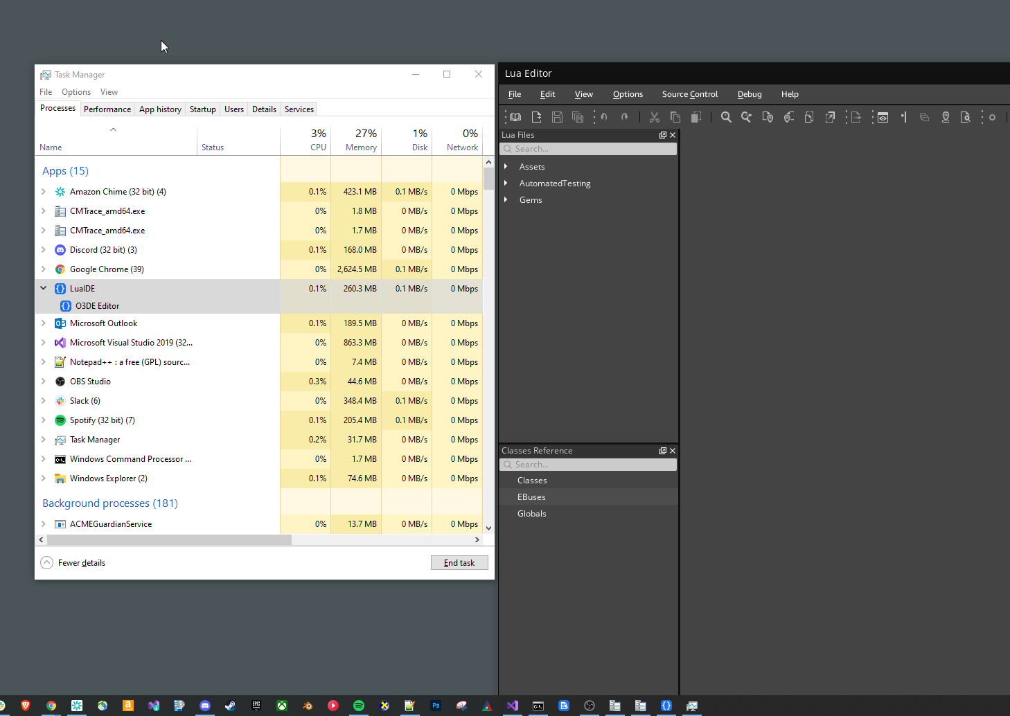 Editor: Lua Editor tool window fails to close out when exiting Editor ...