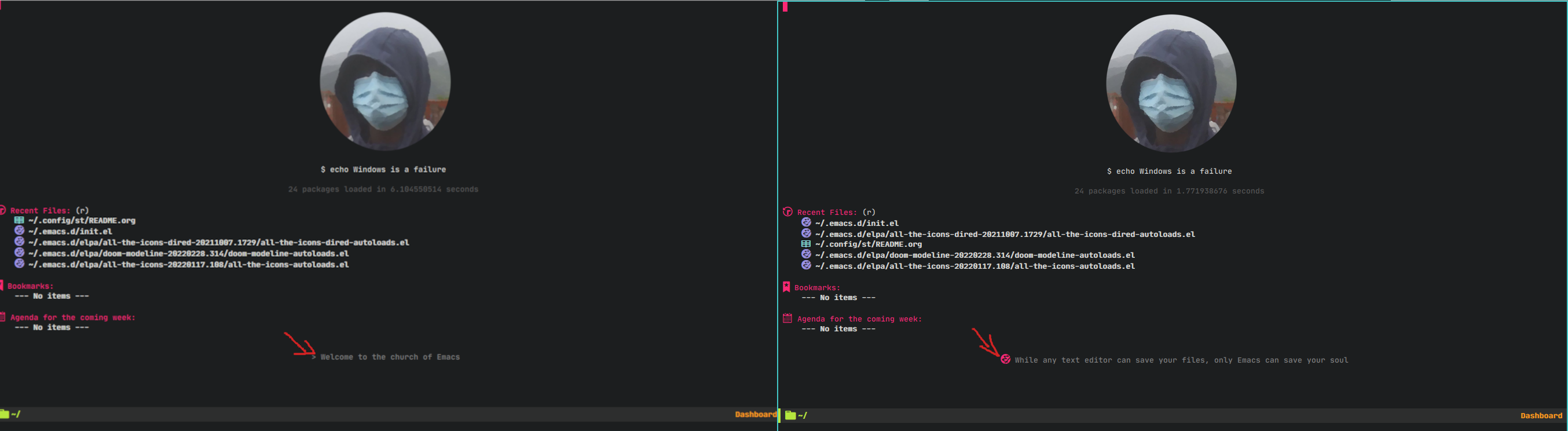 Some Icons Not Rendering When Using Emacs In Daemon Mode · Issue 362 · Emacs Dashboardemacs 