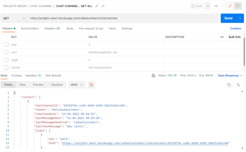 GitHub - rafaelsulimann/projeto-message-channel: API Restfull para um projeto de canais de ...