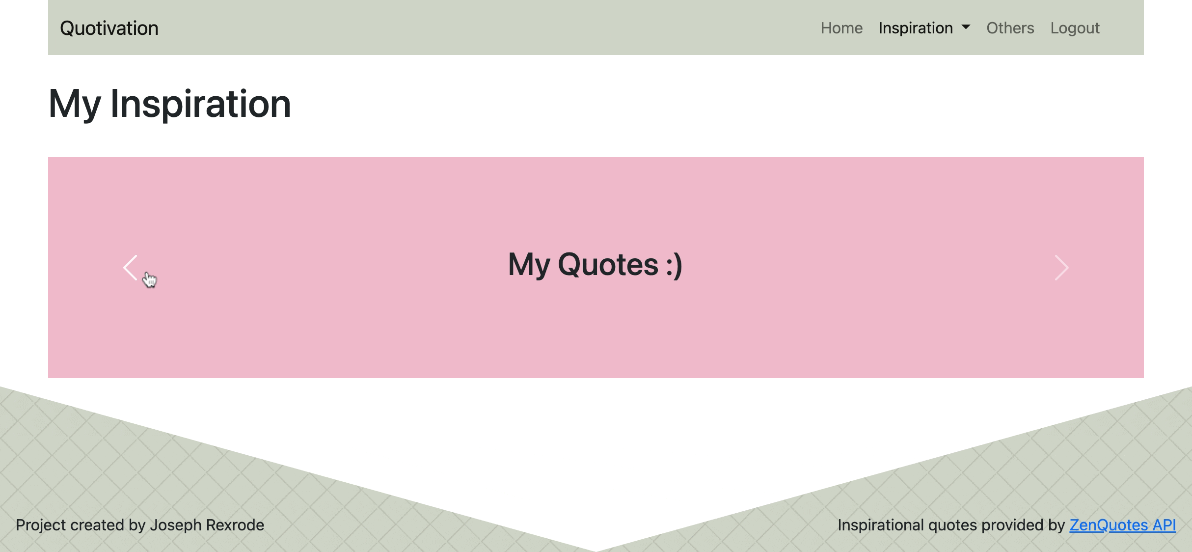 GitHub - joseph-rexrode/quotivation: Solo Project for Coding Dojo ...