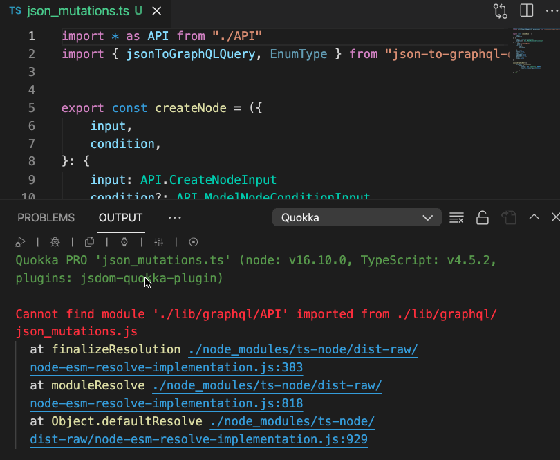 Not working in typescript files · Issue #716 · wallabyjs/quokka · GitHub