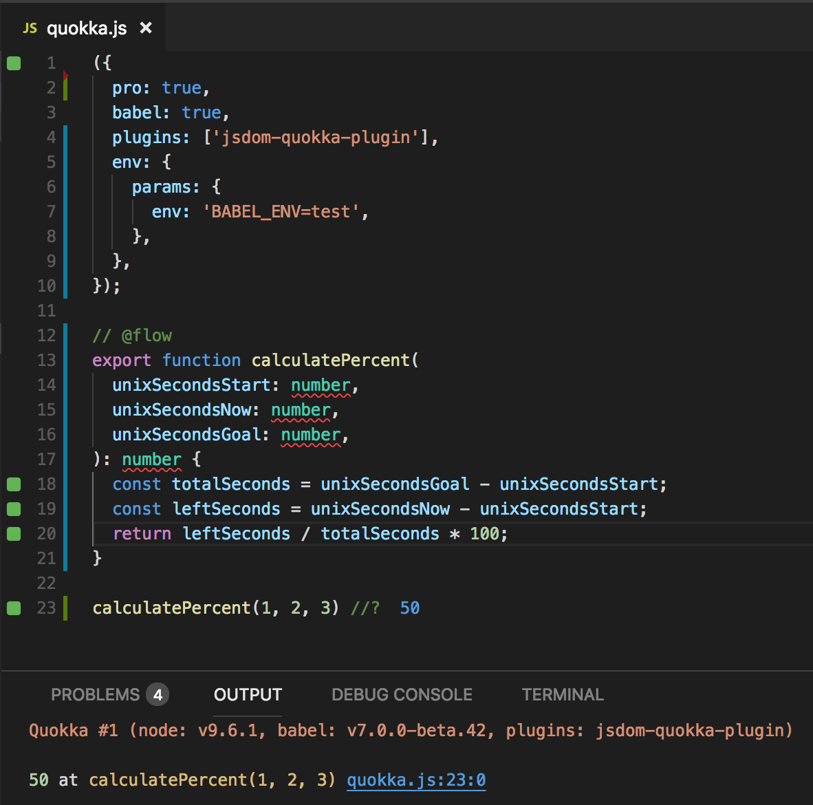 feature: flow support · Issue #38 · wallabyjs/quokka · GitHub