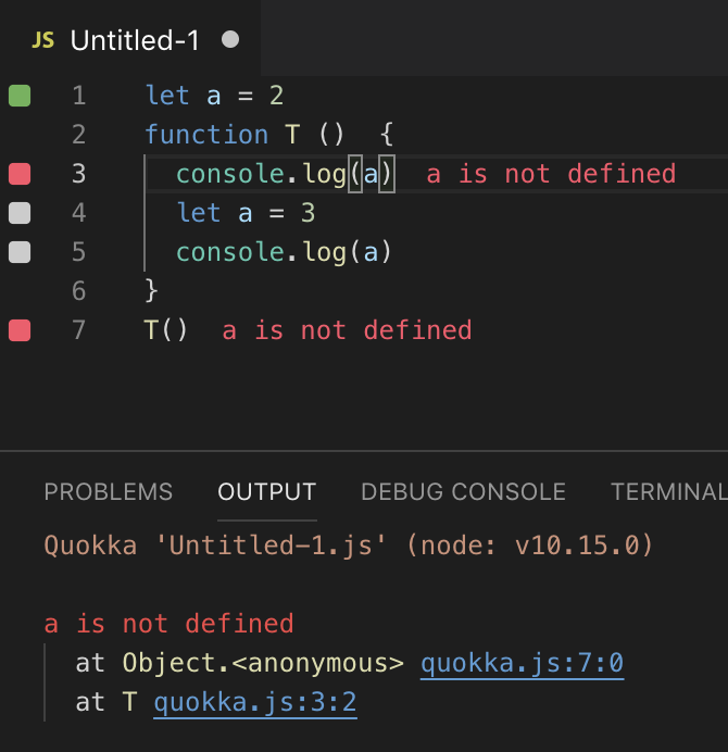 Bug Es6 Syntax Dead Zone Identification Error · Issue 341 · Wallabyjsquokka · Github
