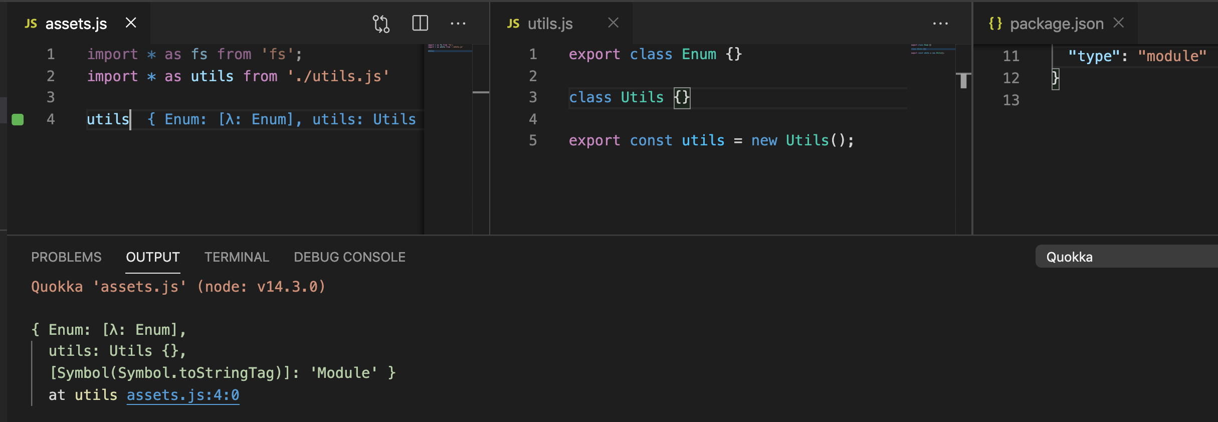 Add support for native ESM modules · Issue #504 · wallabyjs/quokka · GitHub