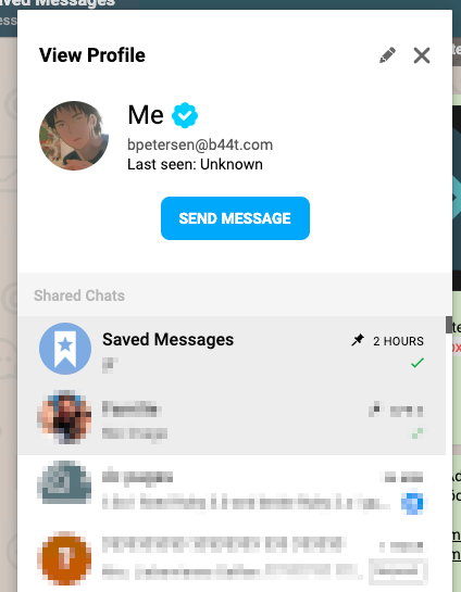 superfluous information shown in "Saved Messages" profile · Issue #3231 · deltachat/deltachat ...