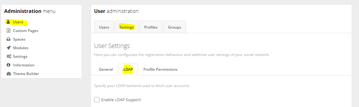 Parent navigations not highlighted for sub section "Profile Permissions" (and LDAP) · Issue ...
