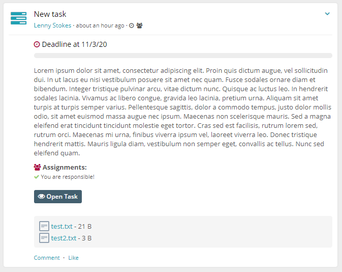 Wall Stream Layout Migration - HumHub 1.7+ · Issue #127 · humhub/tasks · GitHub