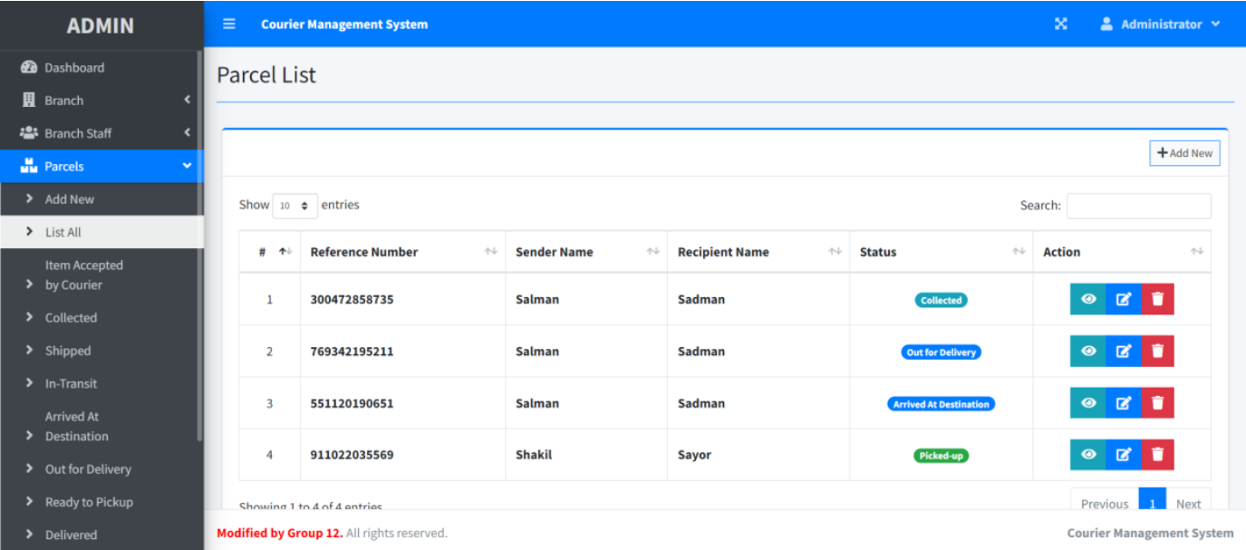GitHub - meetshaks/Courier-Management-System