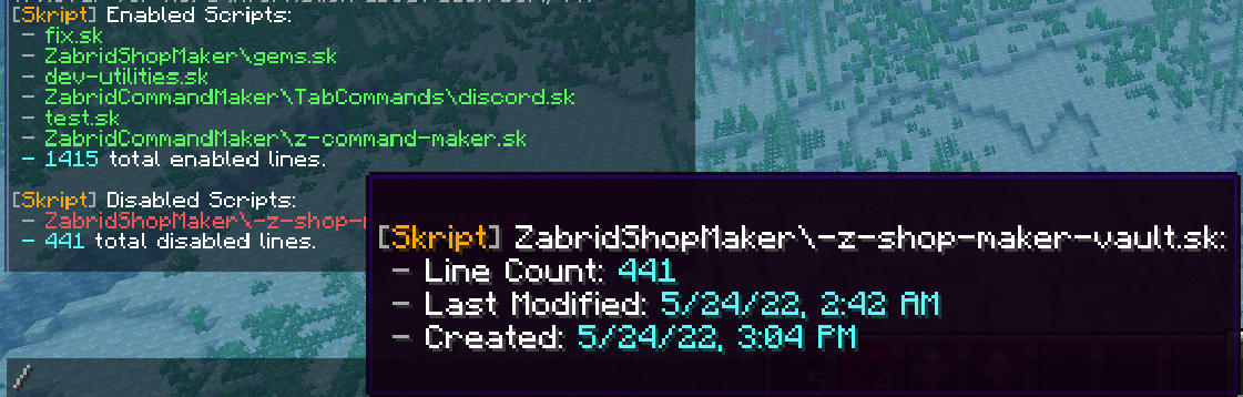 Github Zabrid Skdevutilities A Script To Help Skript Developers Do