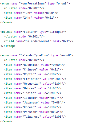 [1.3] Time Format Localization Cluster XML has to be updated as per ...
