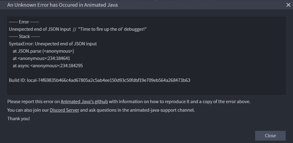 Syntaxerror · Issue 85 · Animated Javaanimated Java · Github 1986