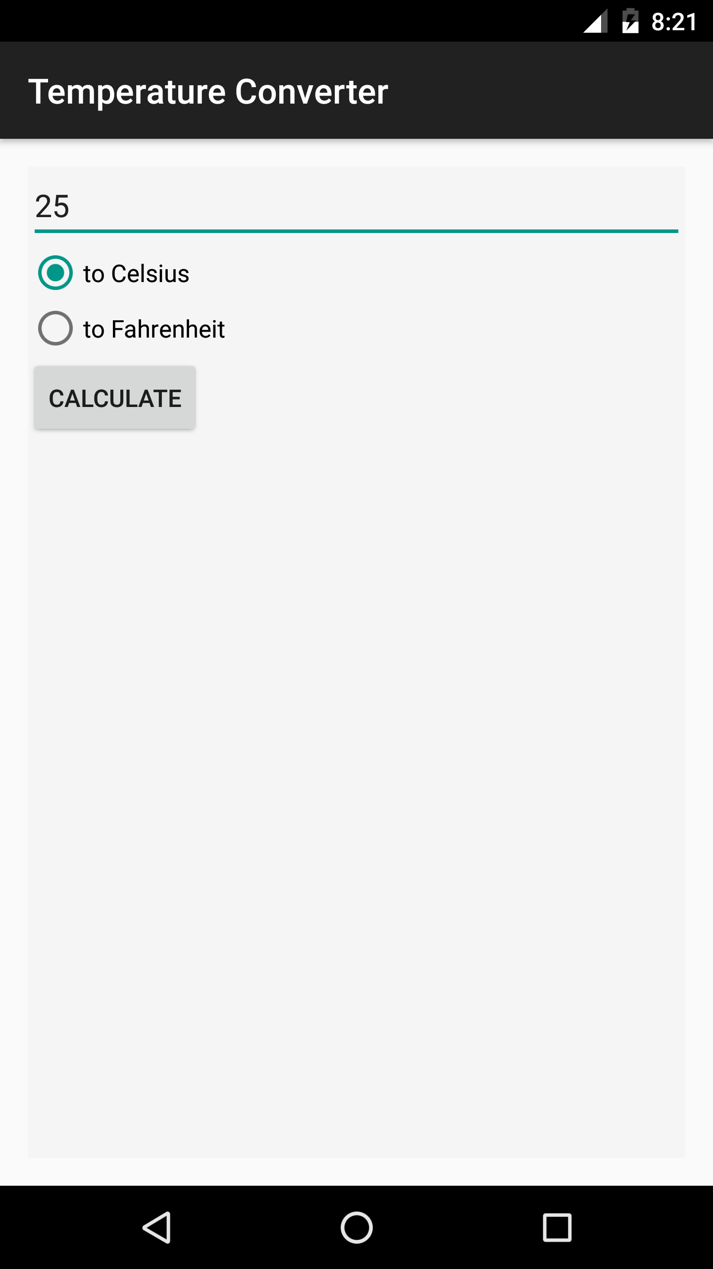 GitHub - hasanzade-hasan/TemperatureConverter: Simple Android app