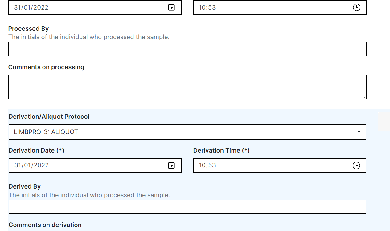 Make 'Processed by' and 'Derived by' sections compulsory · Issue #145 ...