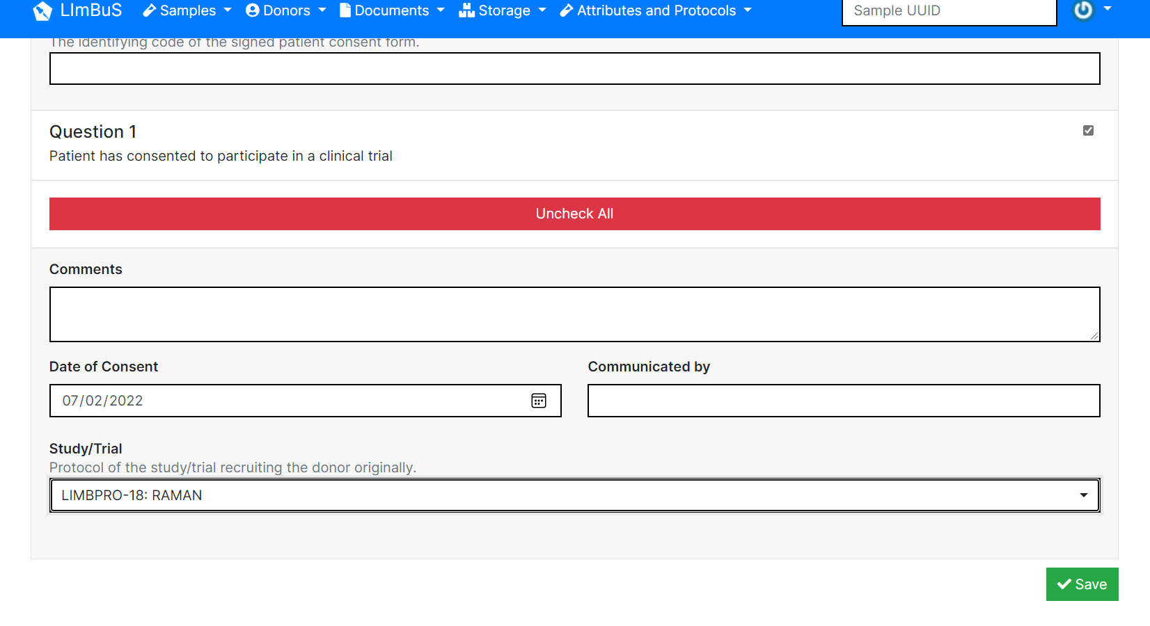 Creating new sample - Study/Trial info does not expand when selected · Issue #164 ...