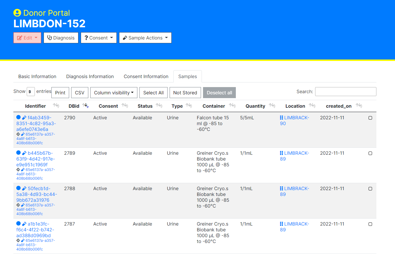 Sample info to display when it was collected, rather than when it was created on LIMBUS · Issue ...