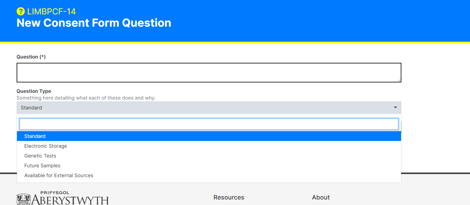 Add new consent question types to the New Consent Form Question · Issue #219 ...