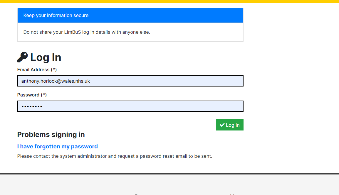 Forgotten password link · Issue #244 · AberystwythSystemsBiology/limbus ...