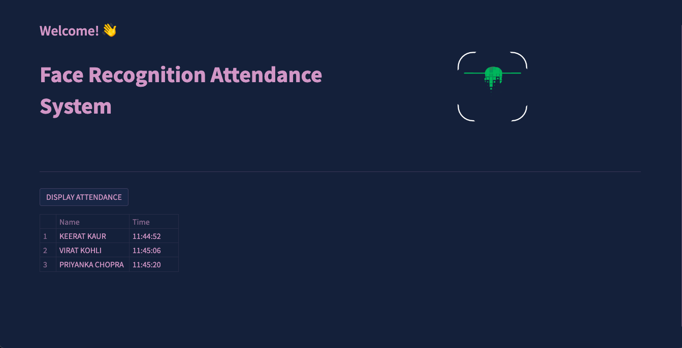 GitHub - keeratKaur18/Face_Recognition_Attendance_System: Face ...